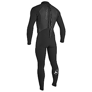 O'Neill Wetsuits Men's Epic 4/3mm Back Zip Full Wetsuit, Black/Black/Black, X-Large