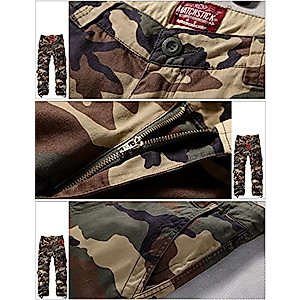 Match Men's Wild Cargo Pants(28,Khaki camo)