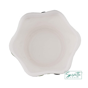 Servette Home Medium Ceramic Olive Salad Bowl 3 Inchs High and 5.75 Inches Wide.