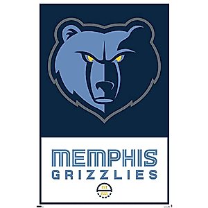 Trends International NBA Memphis Grizzlies - Logo 21 Wall Poster, 22.375" x 34", Unframed Version