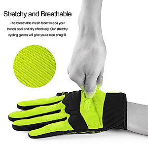 INBIKE Mountain Bike Gloves for Men Knuckle Guard Padded Men's Cycling Gloves Breathable for MTB Motocross Racing Dirtbike