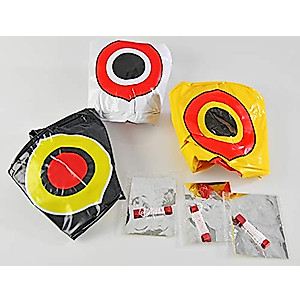 Home-X Bird Deterrent Balloons, Scare Birds Away, Garden Protection from Animals, Scarecrows for Garden, Set of 3, Multicolored, Each 40" D x 20.5" H