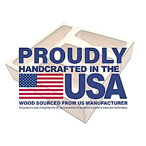 Food Storage Bag Organizer Holders – Premium Wood Kitchen Drawer