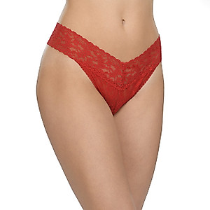 hanky panky, Signature Lace Original Rise Thong, One Size (4-14), Red