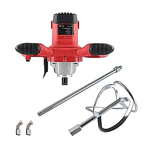 BriSunshine Electric Handheld Cement Mixer,2100W Concrete Paint Mixer Drill,Portable Mud Mixers for Mixing Mortar Plaster,6 Speed Adjustment 110V(UL Certified)