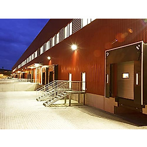 (4 Pack) LED Wall Pack Light, 100W 11000LM 5000K Daylight with Dusk-to-Dawn Sensor Wall Lights, 600-800W HPS/HID Equivalent Commercial and Industrial Outdoor LED Lights for Warehouses, Parking Lots