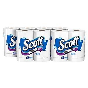 Scott 1000 Bath Tissue, 1000 Sheet Rolls (16 Rolls)