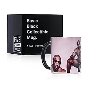 Barry Wood Gag Gift - Basic Black Collectible Mug for Adult - Funny Color Changing Mug Gift for Boss - Heat Changing Mug - Office Gag Gifts - Best White Elephant Gift