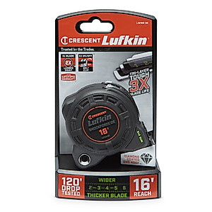 Crescent Lufkin Shockforce G2 16-ft Nite Eye Tape Measure- L1216B-02