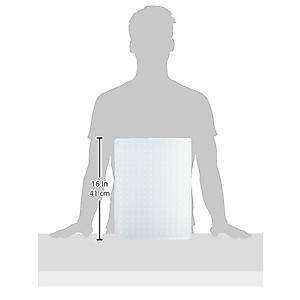 Sink Mat - Medium Crystal Clear PVC Sink Protector by Better Housewares (Size 16 x 12 x 1)