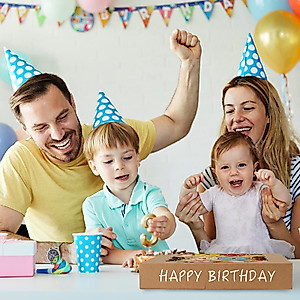 Moretoes 24 Pack Cookie Boxes, 14 x 10 x 2.5 Inches Kraft Bakery Boxes with Window, Brown Treat Boxes for Chocolate Strawberries, Donuts, Pies, Muffins and Pastries