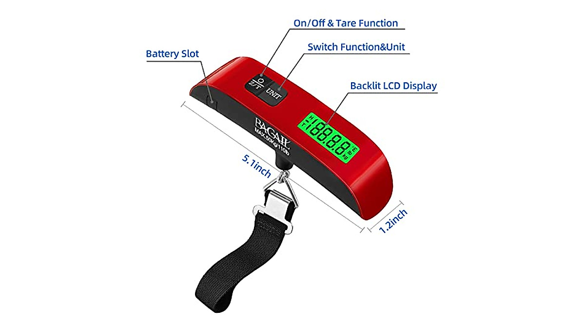 BAGAIL Digital Luggage Scale - Accurate & Portable