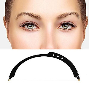 Eyebrow Mapper with Strings, String/symetric brow drawing marking ruler, Microblading Line Marker Ruler Eyebrow Tattoo Measuring Tool With 10pcs Thread Lines for Eyebrow Mapper(Black)