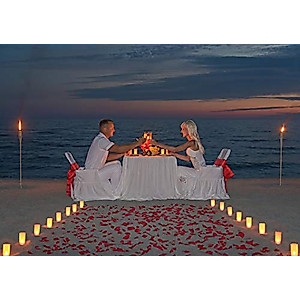 Esup Rechargeable Candles Flameless Flickering Candles Tealights 12pcs/Set with White Base, Decoration Parties, Weddings, Bar, Family, Dinner Outdoor Picnic (No Remote Control)