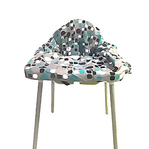 Portable Shopping Cart Cover | High Chair and Grocery Cart Covers for Babies, Kids, Infants & Toddlers ✮ Includes Free Carry Bag ✮ (Simple Blue Dot)