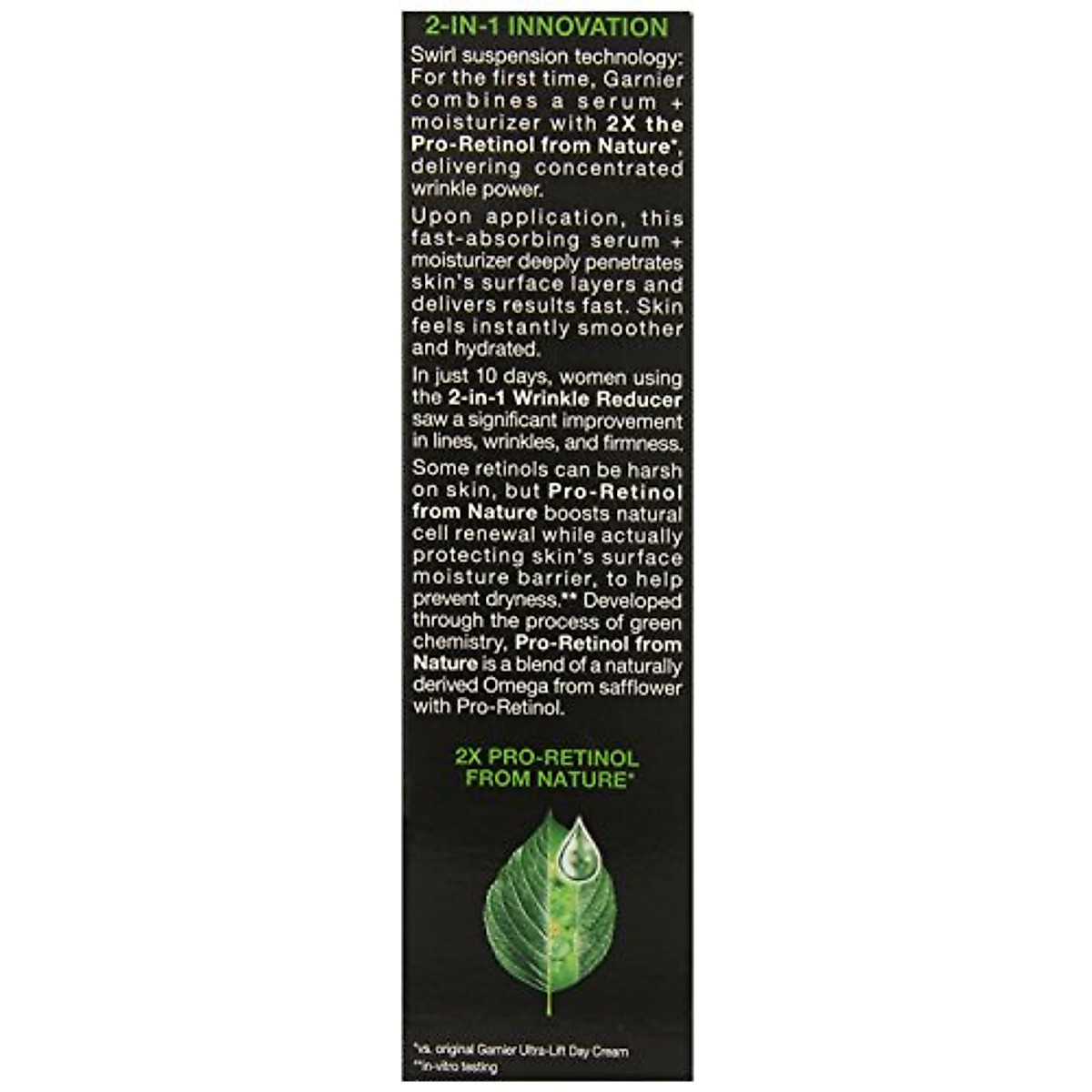 Garnier SkinActive Ultra-Lift Anti-Aging Moisturizer & Serum, 1.7 Ounce, White, 2 Count