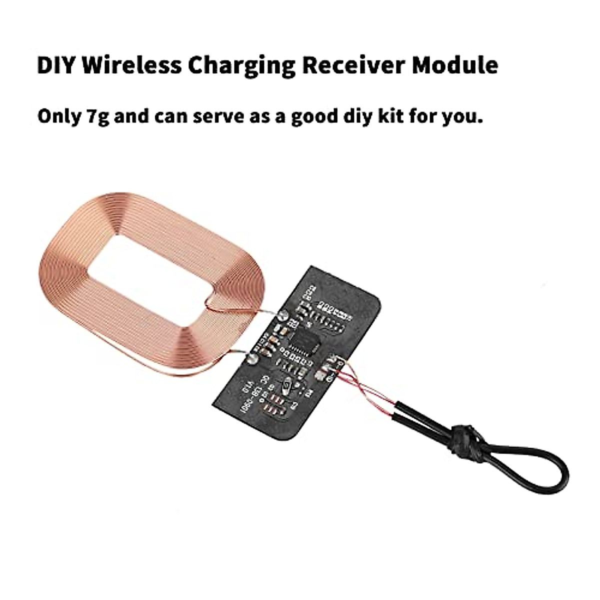 2 Pack Wireless Charger Receiver,DIY Wireless Charging Receiver Module with Magnetic Spacer,Qi Wireless Charging Standard,Built-in Short-Circuit Protection,Over-Voltage Protection
