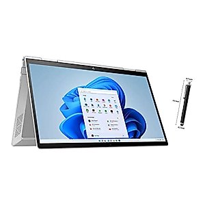 HP Envy X360 2-in-1 13.3" OLED Touchscreen Laptop, Intel Evo Core i7-1195G7, Intel Iris Xe Graphics, 8GB DDR4 RAM, 1TB PCIe SSD, Backlit, Fingerprint, Win11 Home, Silver, with MTC Stylus Pen