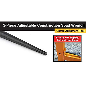 Titan 223 3-Piece Adjustable Construction Spud Wrench Set