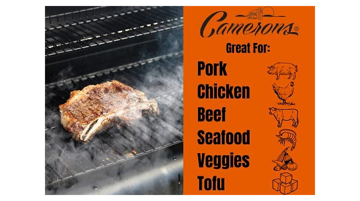 Camerons Smoking Wood Chunks Bulk Box (Apple) ~ 40 Pound Box Value Pack ...