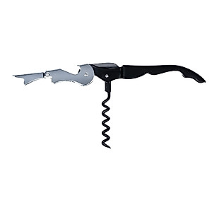 Simple Mini Wine Bottle Opener Corkscrew - Professional Cute Stainless Steel Good Corkscrew with Foil Cutter for Waiters and Bartenders