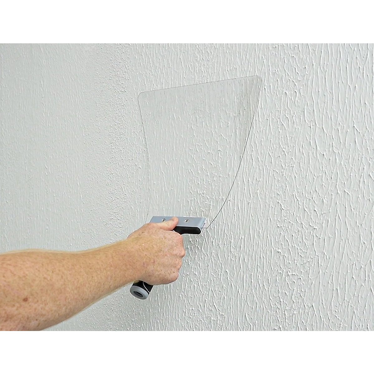 ROLLINGDOG 12 Inch Knockdown Knife - Threaded End Can be Attached to Extension Pole,Acrylic Plastic Blade,Ideal for Creating Knockdown Texture
