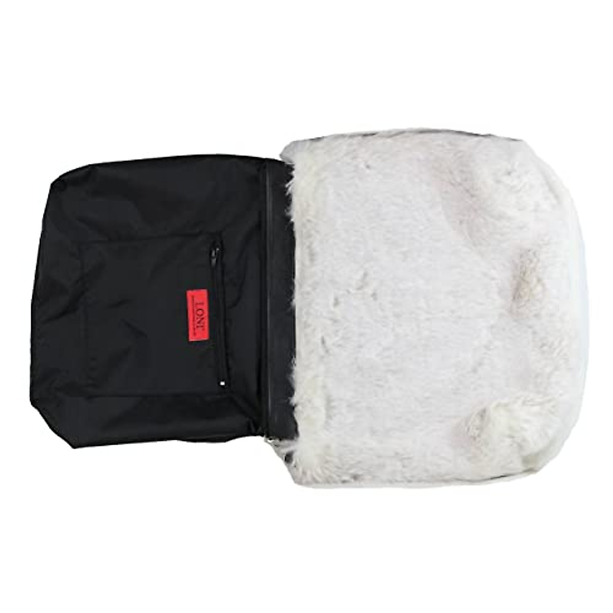 LONI Womens Faux Fur Hobo Crossbody Shoulder Bag Animal Print Handbag