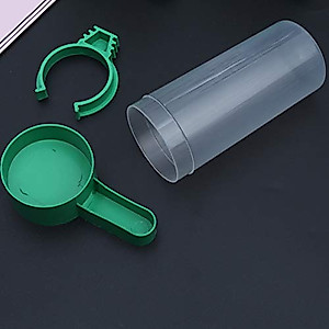 DOITOOL Parakeet Feeder 5PCS Bird Water Feeder- Reusable Bird Water Dispenser for Cage- Small Automatic Bird Feeder for Sparrow Chicken Parrots Quail Budgie Cockatiel Clear Container