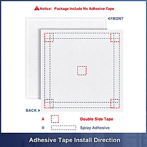 Upgraded 12 Pack Acoustic Panels Sound Proof Foam Panels Sound Proof Padding, 12"X12"X 0.4" High Density Bevled Edge Sound Panel, Idea for Acoustic Treatment & Wall Decoration (White)