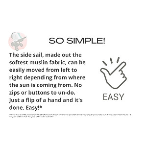 Stroller Sunshade, Sun Cover for Prams, Sun Protection, Stroller Accessory, Gift Idea for New Baby, Babyshower (Mint)