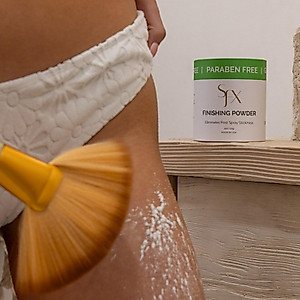 SunFX Post Spray Tan Translucent Finishing Powder | Talc Free | Sunless Tanning Setting Powder | Shimmer | Crisp & Fresh, 4.00 Ounce