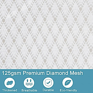 Polecasa Lead-free Premium Soft 125g Diamond Mesh Laundry Bags with Sturdy Zipper for Delicates - 3 Pack Durable Laundry Wash Bags - Protect Clothes in Washing Machine - 1 Large, 1 Medium, 1 Small