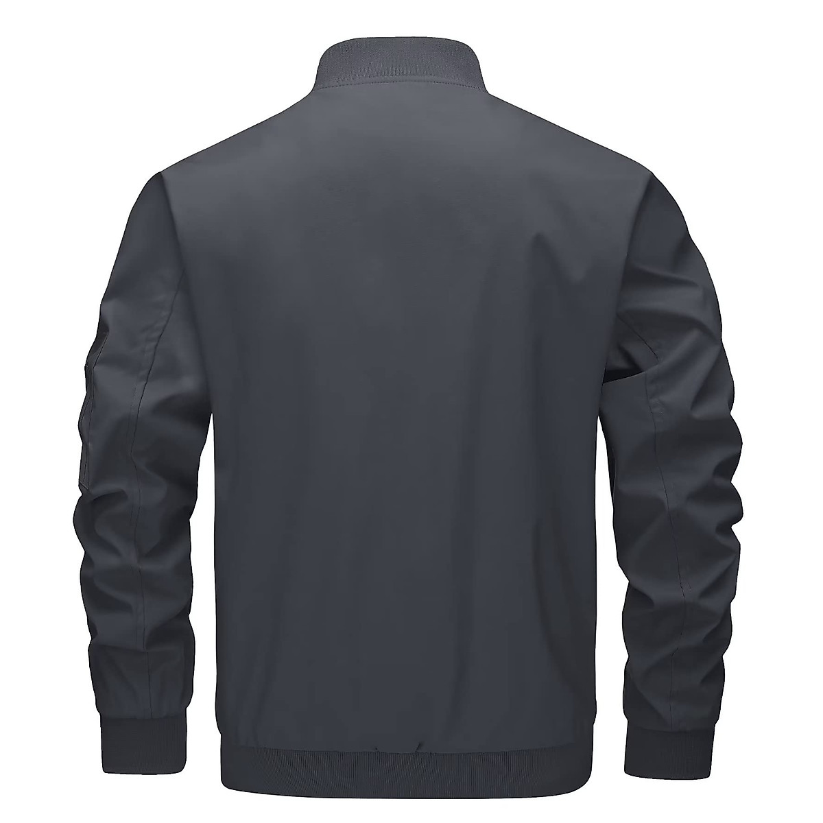 KEFITEVD Men's Windproof Bomber Jackets Varsity Jacket Men Classic Fit Bomber Jackets Men Military Windbreakers Work Jackets for Men