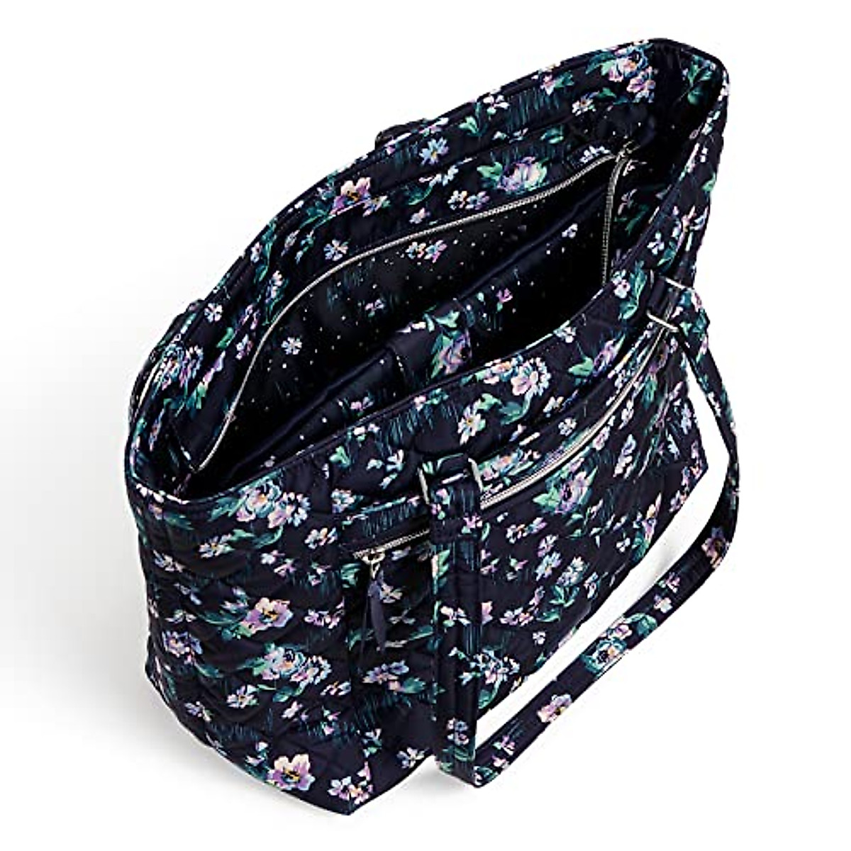 Vera Bradley Women's Performance Twill Work Tote Bag, Navy Garden, One Size