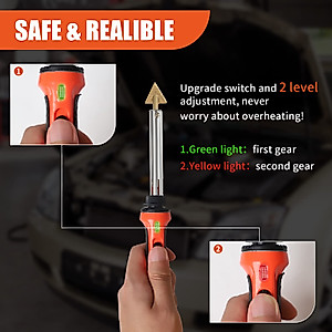 Fitinhot Plastic Welding kit Upgraded Welder Machine Hot Stapler 100W Plastic Welding Gun Repair Kit Portable Car Bumper DIY Tools