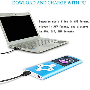Mp3 Player,Music Player with a 16 GB Memory Card Portable Digital Music Player/Video/Voice Record/FM Radio/E-Book Reader/Photo Viewer/1.8 LCD