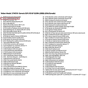 Weber # 60393 Genesis/Summit Thermometer without Tab