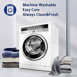 Mattress Topper Twin Size, Cooling Extra Thick Breathable Viscose Made from Bamboo Mattress pad, Soft Quilted Fitted Mattress Cover with 1000 GSM Down Alternative Fill (8-21”Deep Pocket)