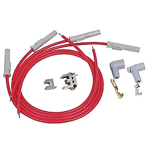 MSD 31159 Super Conductor Spark Plug Wire Set 4 Cyl Multi-Angle Plug, Socket/HEI
