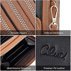 CLUCI Backpack Purse for Women Bundles with Small Crossbody Bag Leather Cellphone Shoulder