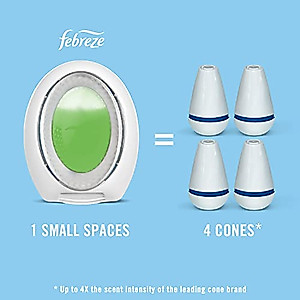 Febreze Small Spaces Air Freshener, Plug in Alternative for the Home, Berry & Bramble, Odor Fighter for Strong Odor (4 Count)