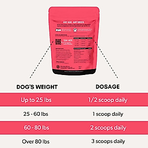Petz Park Glucosamine for Dogs - Hip & Joint Support Powder with Chondroitin & MSM - Arthritis Pain Relief, Hip Dysplasia Treatment - 800mg Glucosamine - 45 Scoops