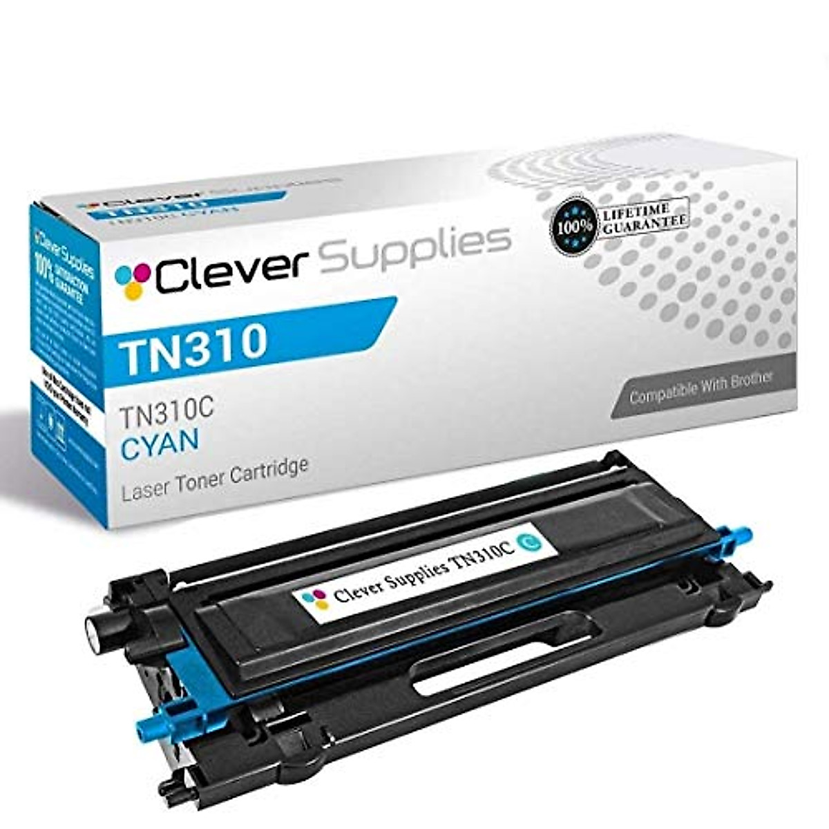 CS Compatible Toner Cartridge Replacement for Brother TN310 TN-310 TN310C Cyan HL-4150CDN 4570CDWT 4140CN 4570CDW MFC-9970 9460CDN 9560CDW 9970CDW DCP-9010CN 9055CND 9270CDN 9050CDN