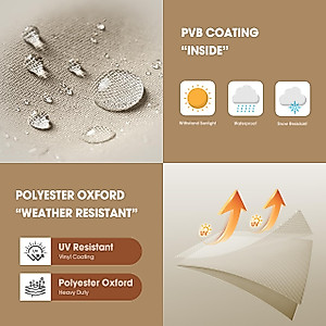 Outdoor Chair Cover, Patio Furniture Chair Cover Waterproof, Heavy Duty Patio Chair Cover fit for Deep Seat Chair, Outdoor Chair【Small, 2 Pack, 29W x 30D x 36H】