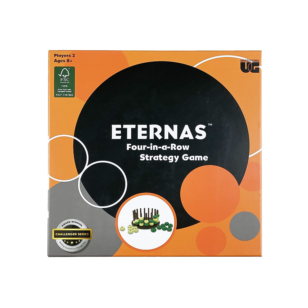 University Games Eternas Strategy Game, 08445, Wood