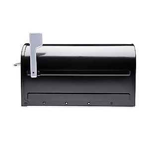 Architectural Mailboxes 7900-7B-SR-10 Boulder Postmount Mailbox, Large, Black