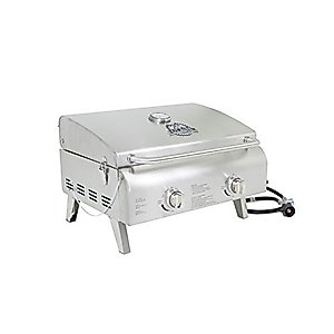Pit Boss Grills 75275 Stainless Steel Two-Burner Portable Grill