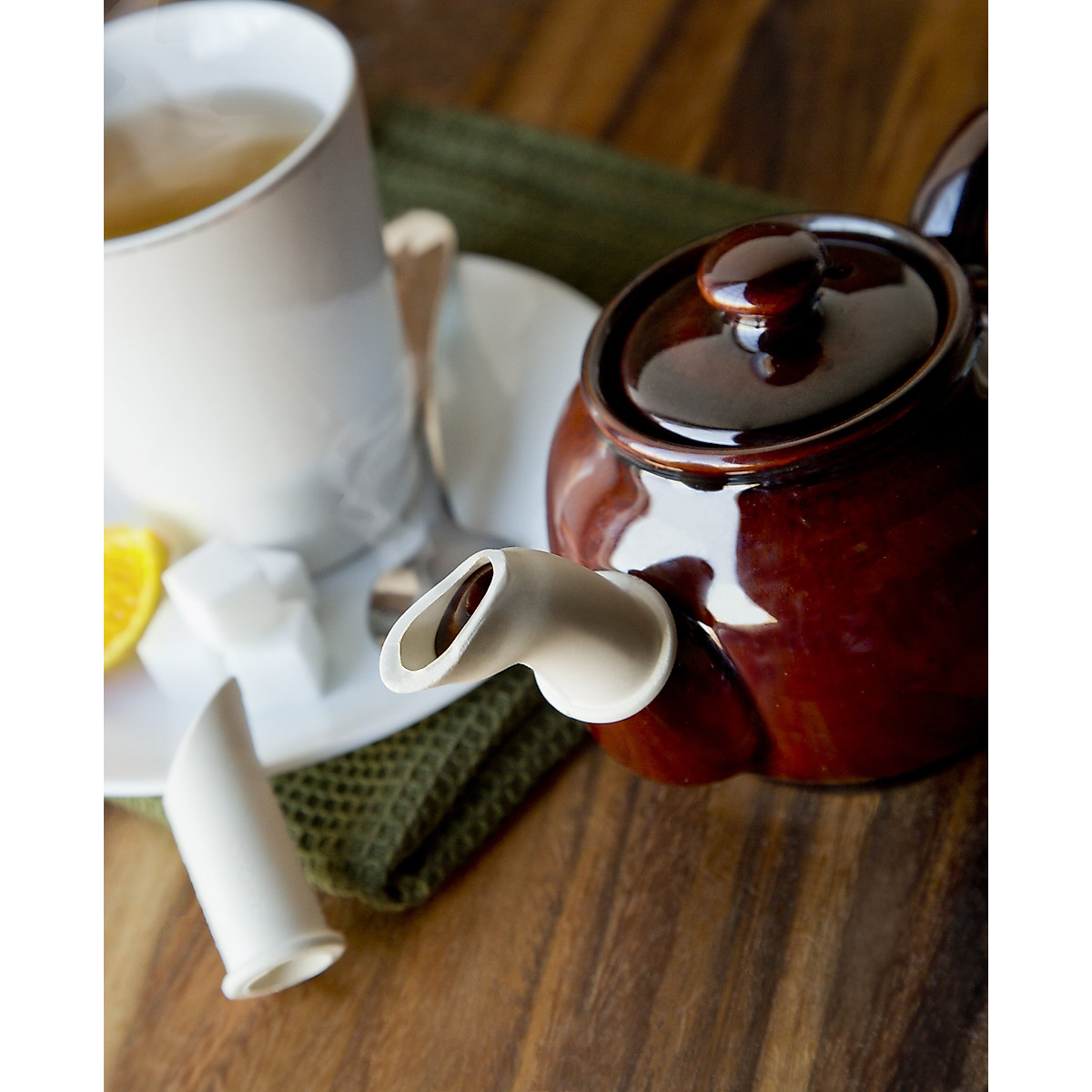 Fox Run Teapot Spout Protectors, White