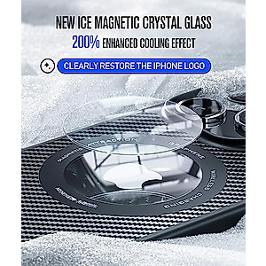 VALUEAGLE Graphene Cooling Case for iPhone 14 Pro Max Case [Strong Magnetic] [Compatible with MagSafe] [360°Military Grade Protection] [24h Self-Circulating Cooling] (6.7inch Black