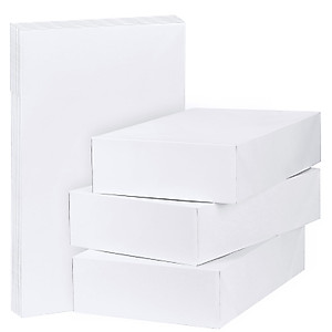 Moretoes 12 Pack 14.25 x 9.5 x 2 Gift Boxes with Lids (Shirt Boxes Bulk for Wrapping Gifts) for Christmas Presents, Holidays, Birthdays
